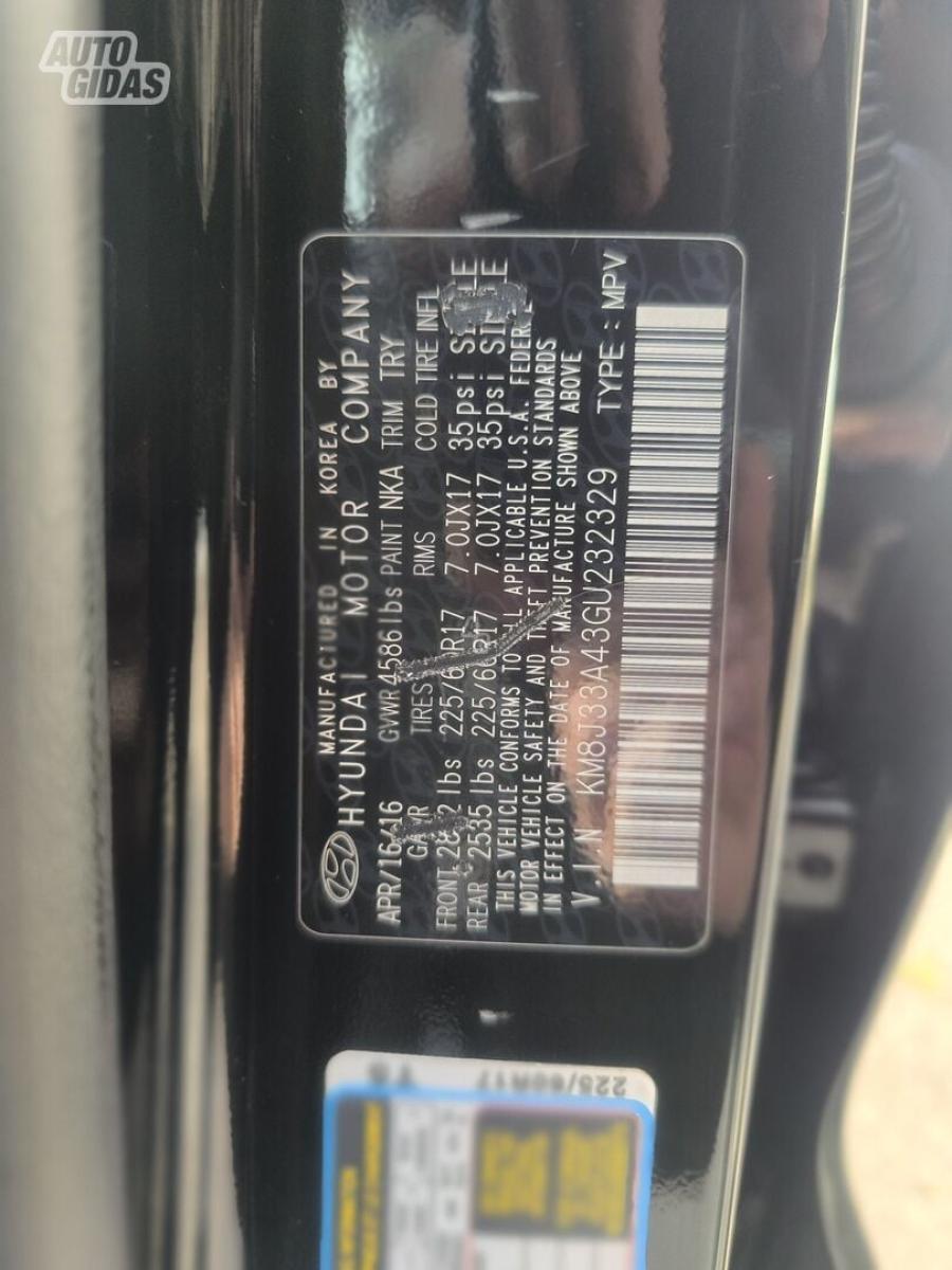 Black Hyundai Tucson 2016 in Radviliskis, with an engine capacity of 2.00 L and mileage of 163 thousand km for 10950 €, photo 30 on AUTOMOTO.COM.LV
