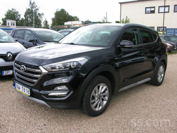 Hyundai Tucson 2018 Rīga vietnē Melns Hyundai Tucson 2018 Rīga, ar dzinēja tilpumu 1.60 L un nobraukumu 185 tūkst. km par 13550 €, foto 1 vietnē AUTOMOTO.COM.LV
