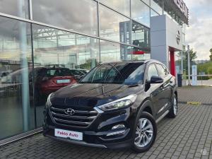 Black Hyundai Tucson 2018 in Vilnius, with an engine capacity of 1.59 L and mileage of 100 thousand km for 14900 €, photo  on AUTOMOTO.COM.LV