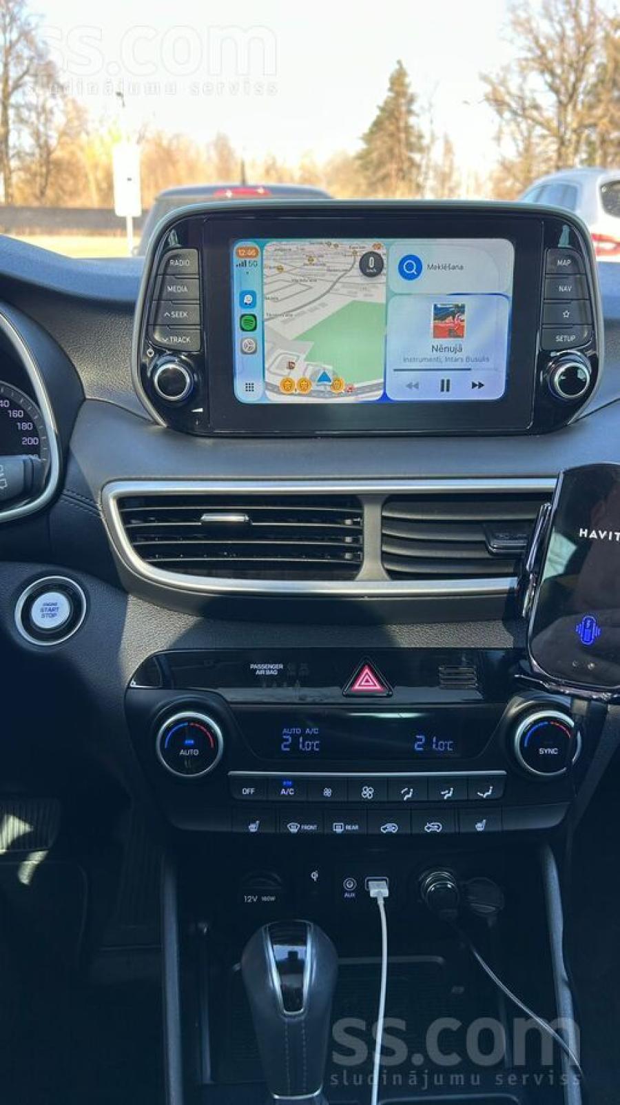 Black Hyundai Tucson 2019 in Jelgava, with an engine capacity of 1.60 L and mileage of 137 thousand km for 15995 €, photo 7 on AUTOMOTO.COM.LV