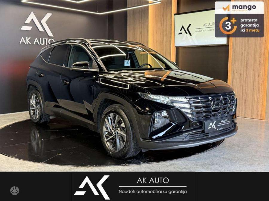 Black Hyundai Tucson 2022 in Kaunas, with an engine capacity of 1.60 L and mileage of 58 thousand km for 23990 €, photo 1 on AUTOMOTO.COM.LV