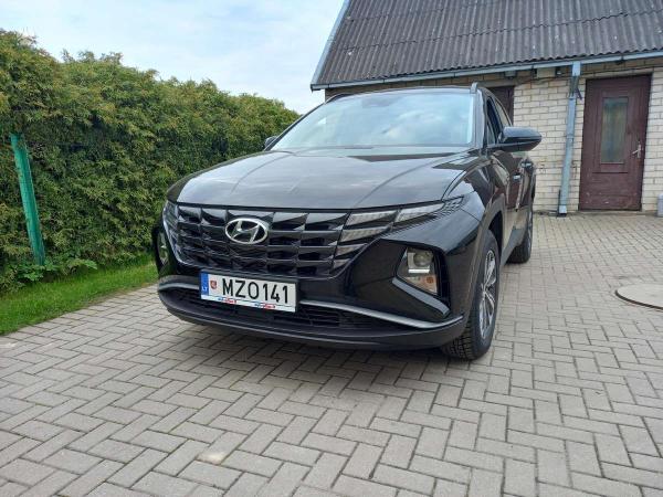 Melns Hyundai Tucson 2023 Kauņa, ar dzinēja tilpumu 1.60 L un nobraukumu 9 tūkst. km par 23300 €, foto 1 vietnē AUTOMOTO.COM.LV