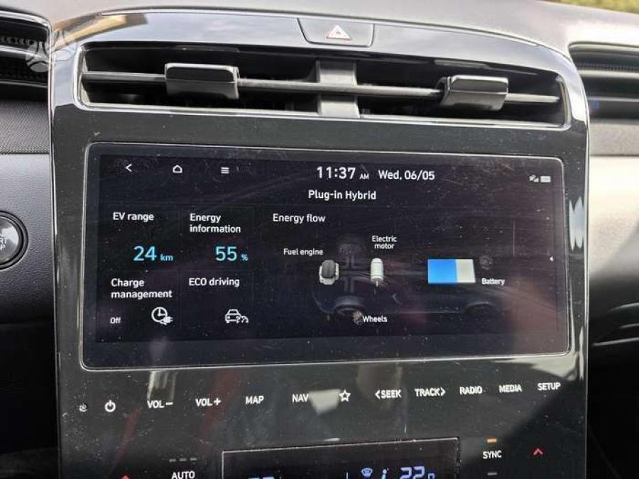 Black Hyundai Tucson 2024 in Siauliai, with an engine capacity of 1.60 L and mileage of 83 thousand km for 25700 €, photo 32 on AUTOMOTO.COM.LV