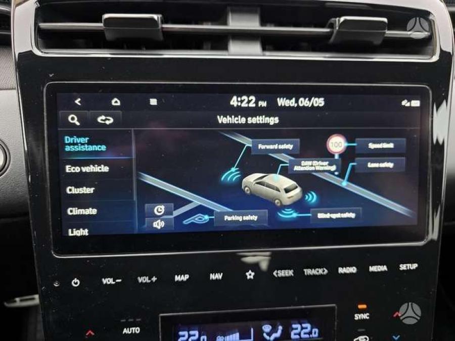 Black Hyundai Tucson 2024 in Siauliai, with an engine capacity of 1.60 L and mileage of 83 thousand km for 25700 €, photo 36 on AUTOMOTO.COM.LV