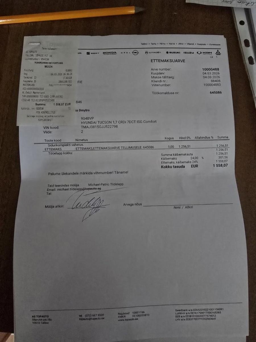 Черный Хендай Туксон 2017 в Таллин, объемом двигателя 0.00 л и пробегом 286 тыс. км за 11700 €, фото 14 на AUTOMOTO.COM.LV