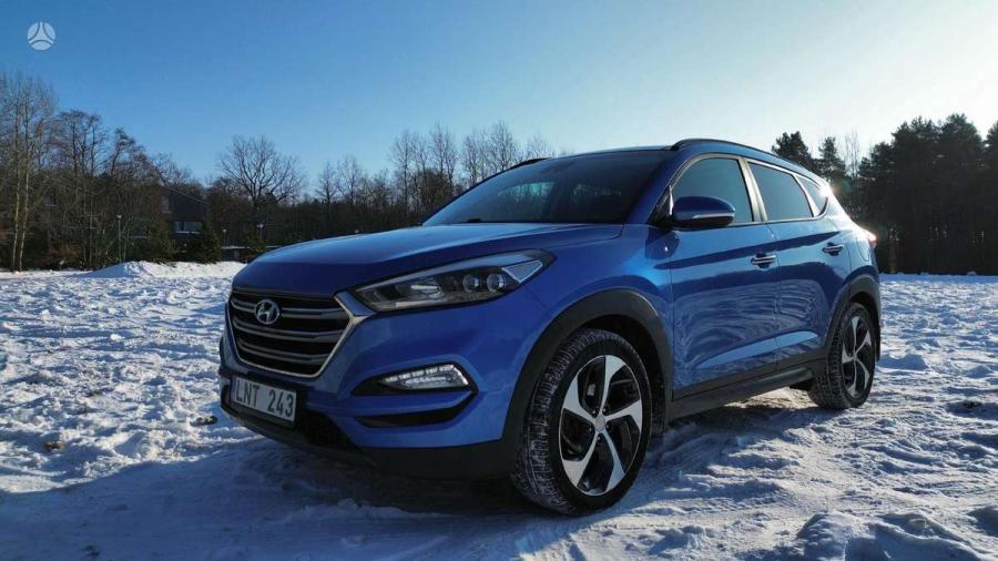 Zils Hyundai Tucson 2016 Klaipėda, ar dzinēja tilpumu 1.59 L un nobraukumu 153 tūkst. km par 12500 €, foto 2 vietnē AUTOMOTO.COM.LV