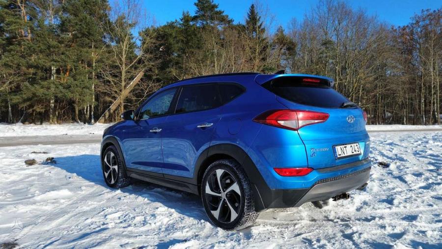 Zils Hyundai Tucson 2016 Klaipėda, ar dzinēja tilpumu 1.59 L un nobraukumu 153 tūkst. km par 12500 €, foto 4 vietnē AUTOMOTO.COM.LV