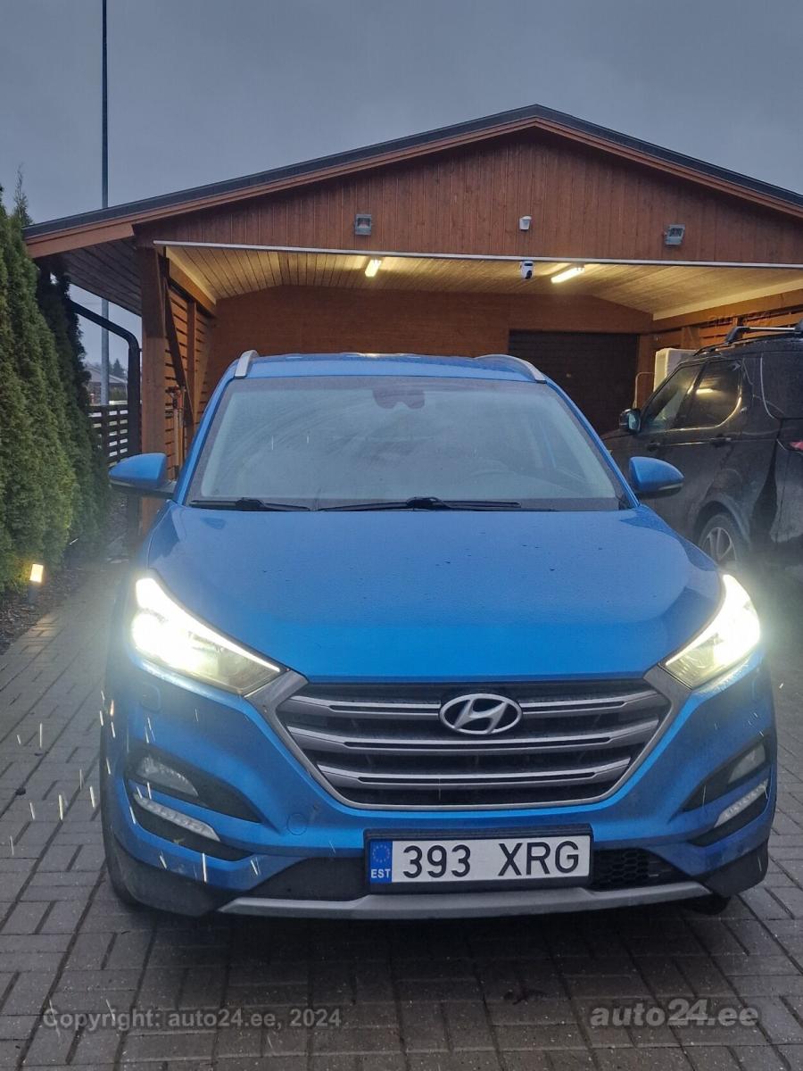 Zils Hyundai Tucson 2017 Tallina, ar dzinēja tilpumu 1.60 L un nobraukumu 80 tūkst. km par 16000 €, foto 2 vietnē AUTOMOTO.COM.LV