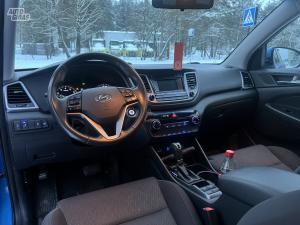 Blue Hyundai Tucson 2017 in Vilnius, with an engine capacity of 1.60 L and mileage of 88 thousand km for 13499 €, photo 12 on AUTOMOTO.COM.LV
