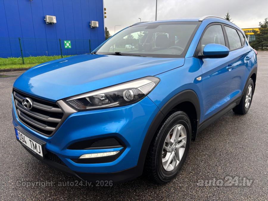 Blue Hyundai Tucson 2017 in Paide, with an engine capacity of 1.70 L and mileage of 411 thousand km for 7890 €, photo 1 on AUTOMOTO.COM.LV