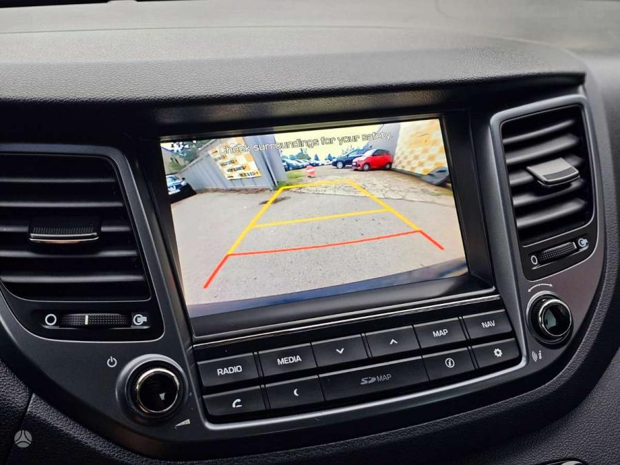 Blue Hyundai Tucson 2018 in Siauliai, with an engine capacity of 1.60 L and mileage of 206 thousand km for 11950 €, photo 20 on AUTOMOTO.COM.LV