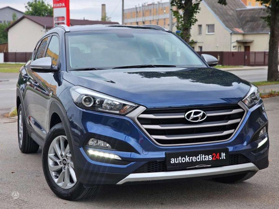 Blue Hyundai Tucson 2018 in Siauliai, with an engine capacity of 1.60 L and mileage of 206 thousand km for 11950 €, photo 5 on AUTOMOTO.COM.LV