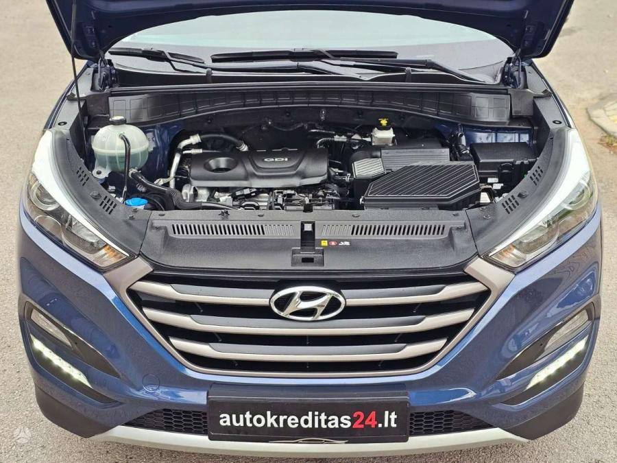 Blue Hyundai Tucson 2018 in Siauliai, with an engine capacity of 1.60 L and mileage of 206 thousand km for 11950 €, photo 37 on AUTOMOTO.COM.LV