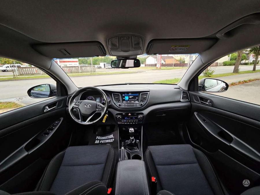 Zils Hyundai Tucson 2018 Šauļi, ar dzinēja tilpumu 1.60 L un nobraukumu 206 tūkst. km par 11950 €, foto 17 vietnē AUTOMOTO.COM.LV