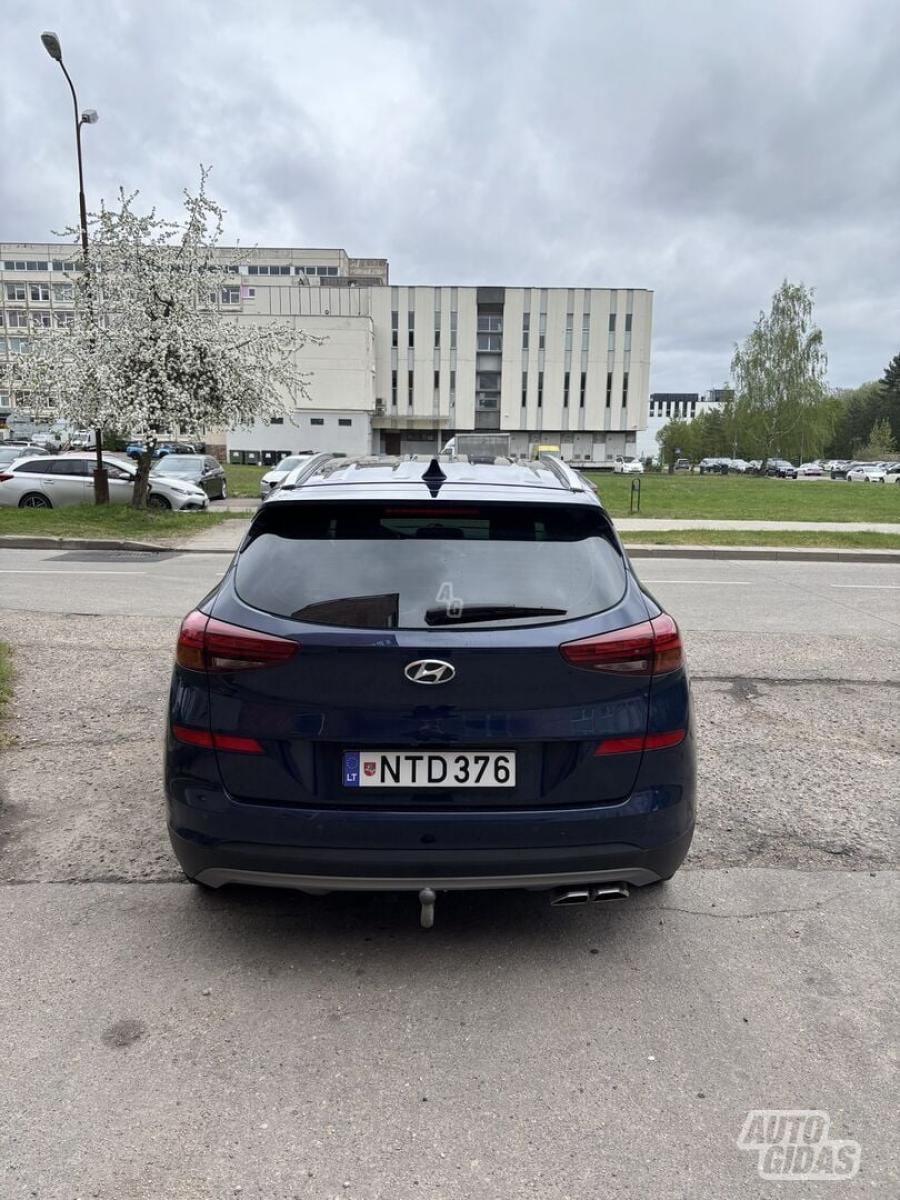 Blue Hyundai Tucson 2019 in Vilnius, with an engine capacity of 1.60 L and mileage of 169 thousand km for 13500 €, photo 6 on AUTOMOTO.COM.LV
