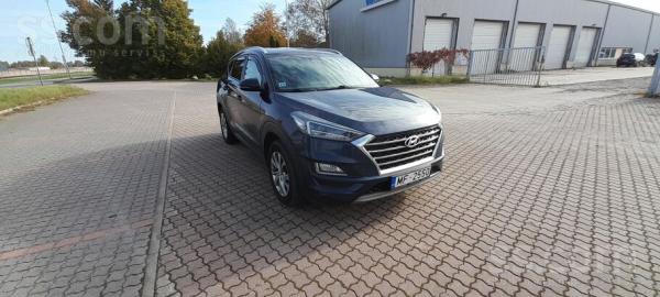 Blue Hyundai Tucson 2019 in Talsi, with an engine capacity of 1.60 L and mileage of 113 thousand km for 15160 €, photo 4 on AUTOMOTO.COM.LV