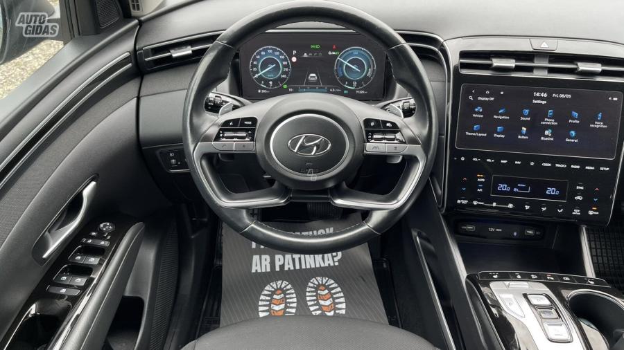 Blue Hyundai Tucson 2021 in Marijampole, with an engine capacity of 1.60 L and mileage of 71 thousand km for 22650 €, photo 15 on AUTOMOTO.COM.LV