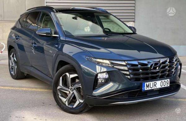 Zils Hyundai Tucson 2021 Viļņa, ar dzinēja tilpumu 1.60 L un nobraukumu 63 tūkst. km par 22500 €, foto  vietnē AUTOMOTO.COM.LV
