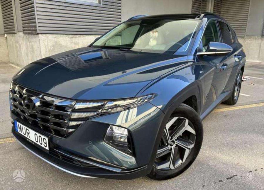 Blue Hyundai Tucson 2021 in Vilnius, with an engine capacity of 1.60 L and mileage of 63 thousand km for 22500 €, photo 3 on AUTOMOTO.COM.LV