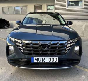Blue Hyundai Tucson 2021 in Vilnius, with an engine capacity of 1.60 L and mileage of 63 thousand km for 22500 €, photo 4 on AUTOMOTO.COM.LV
