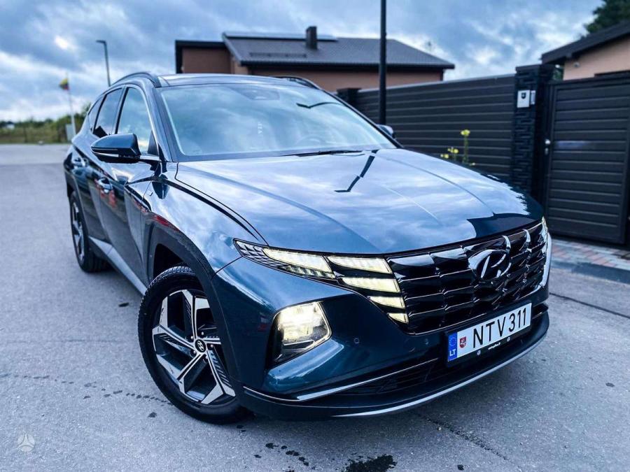 Zils Hyundai Tucson 2021 Viļņa, ar dzinēja tilpumu 1.60 L un nobraukumu 63 tūkst. km par 21500 €, foto 1 vietnē AUTOMOTO.COM.LV