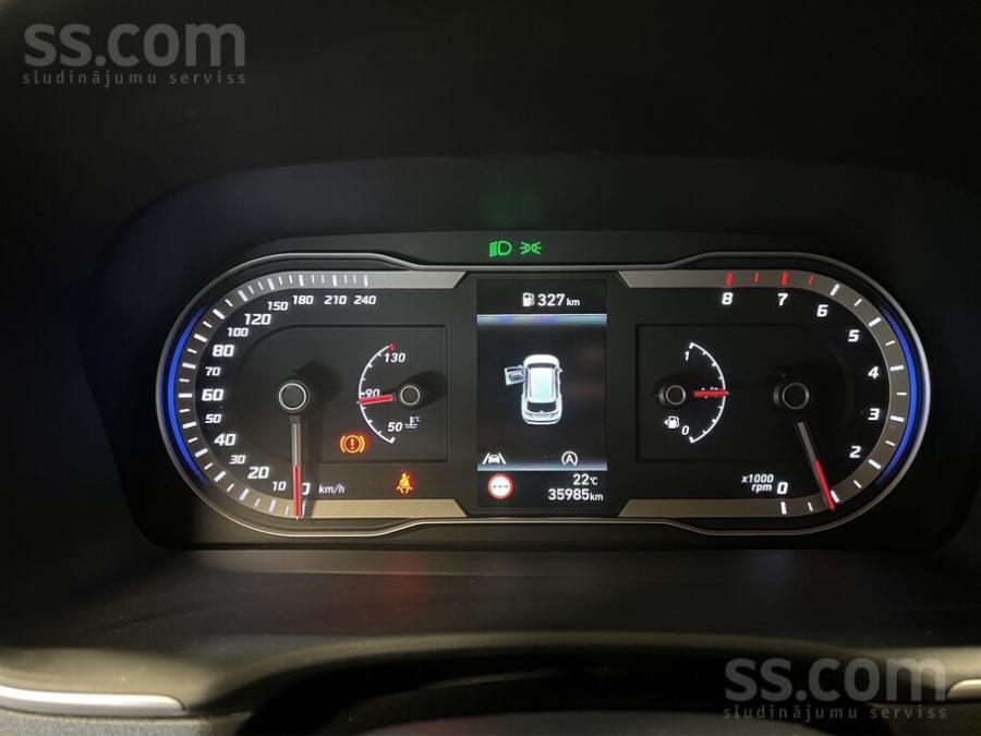 Blue Hyundai Tucson 2021 in Riga, with an engine capacity of 1.60 L and mileage of 36 thousand km for 18490 €, photo 12 on AUTOMOTO.COM.LV