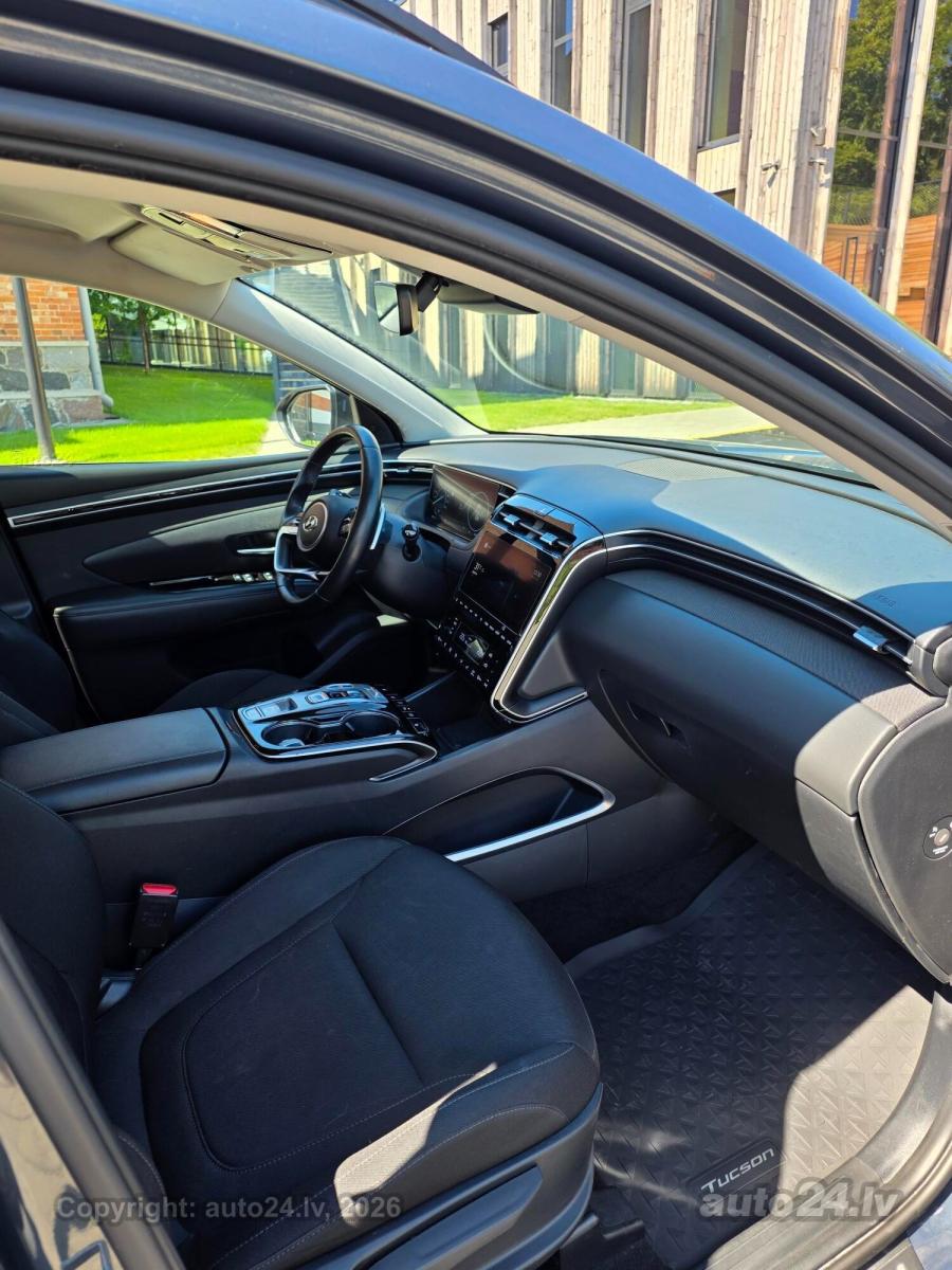 Blue Hyundai Tucson 2022 in Tallinn, with an engine capacity of 1.60 L and mileage of 68 thousand km for 22500 €, photo 6 on AUTOMOTO.COM.LV