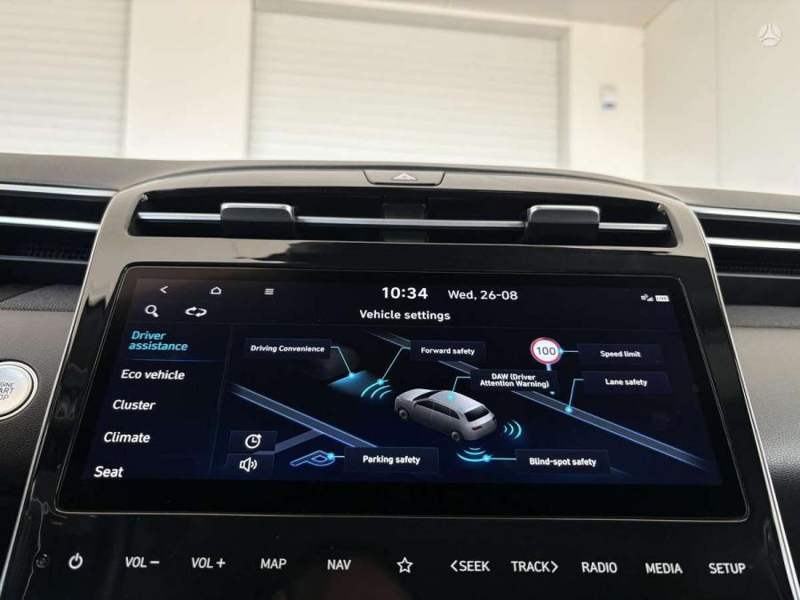 Zils Hyundai Tucson 2022 Viļņa, ar dzinēja tilpumu 1.60 L un nobraukumu 81 tūkst. km par 26400 €, foto 14 vietnē AUTOMOTO.COM.LV