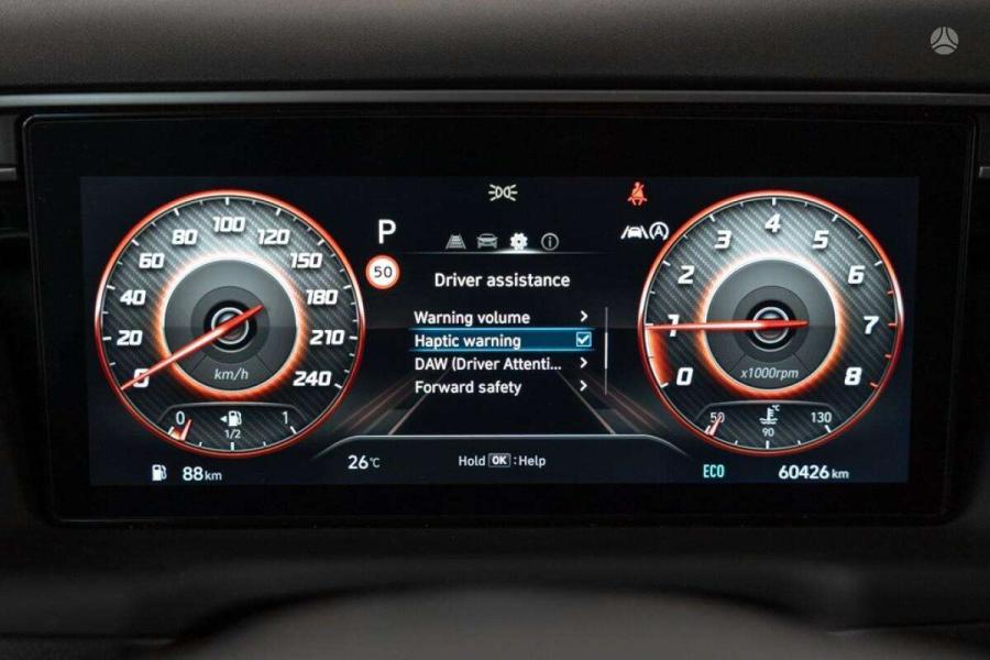 Blue Hyundai Tucson 2023 in Vilnius, with an engine capacity of 1.60 L and mileage of 61 thousand km for 21500 €, photo 13 on AUTOMOTO.COM.LV