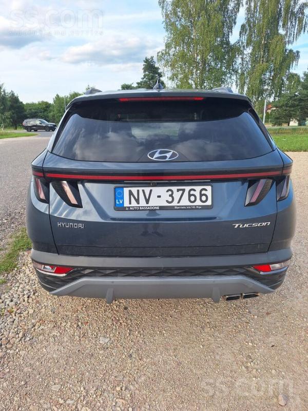 Blue Hyundai Tucson 2024 in Riga, with an engine capacity of 1.60 L and mileage of 58 thousand km for 28000 €, photo 6 on AUTOMOTO.COM.LV