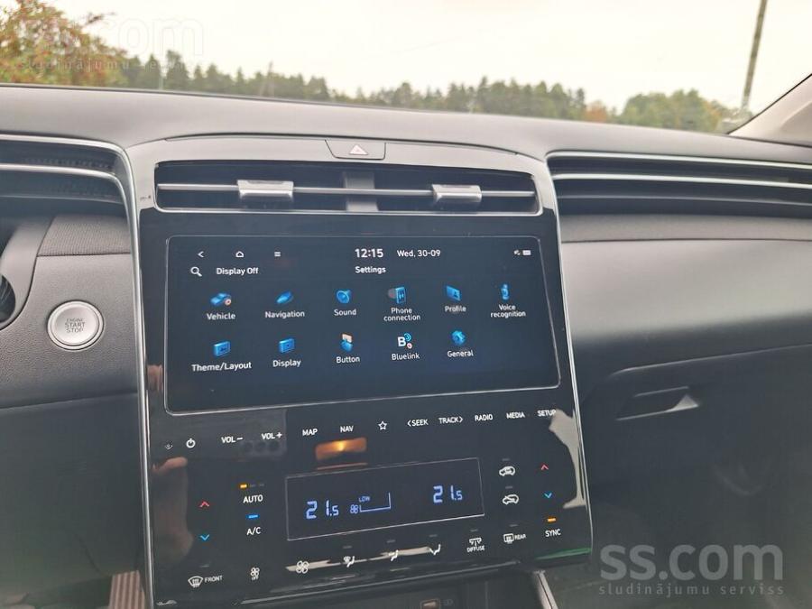 Zils Hyundai Tucson 2024 Rīga, ar dzinēja tilpumu 1.60 L un nobraukumu 61 tūkst. km par 26900 €, foto 12 vietnē AUTOMOTO.COM.LV