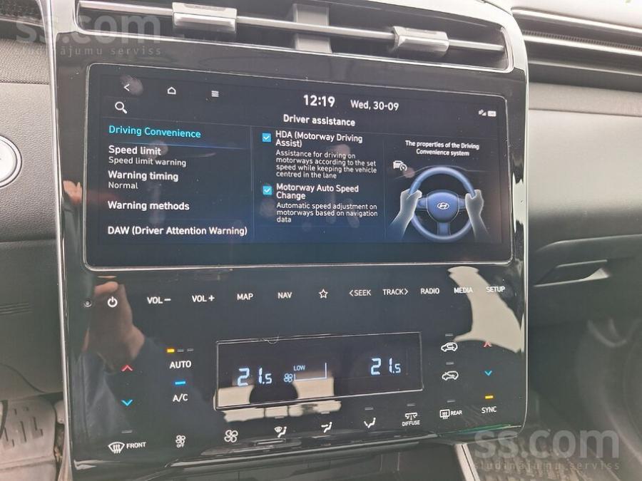 Zils Hyundai Tucson 2024 Rīga, ar dzinēja tilpumu 1.60 L un nobraukumu 61 tūkst. km par 26900 €, foto 13 vietnē AUTOMOTO.COM.LV