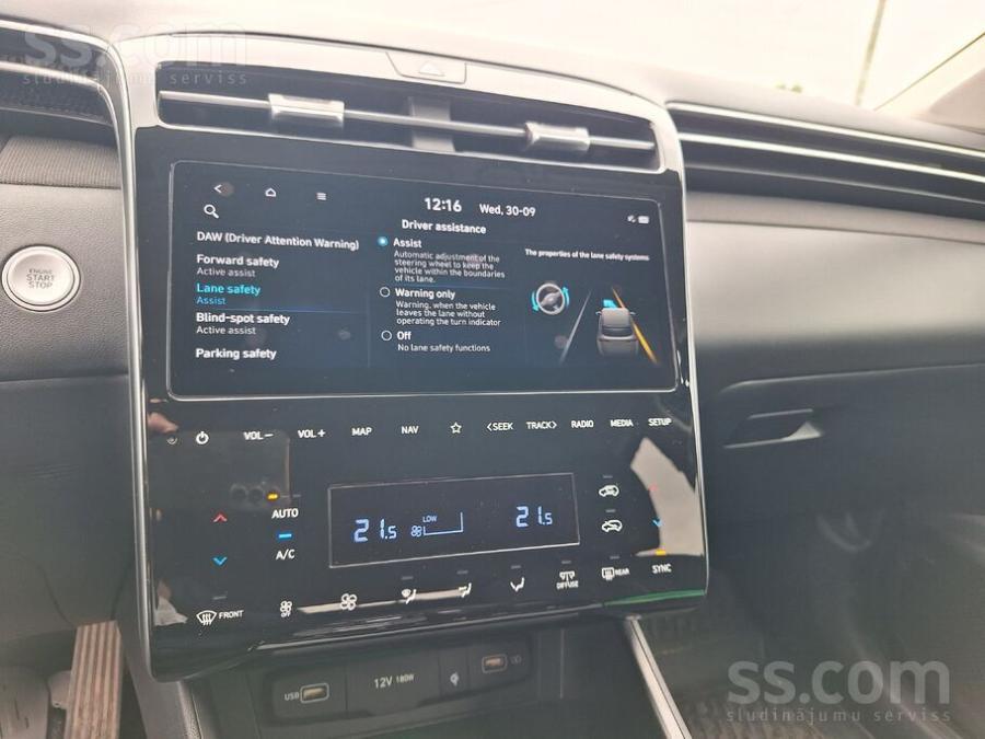 Zils Hyundai Tucson 2024 Rīga, ar dzinēja tilpumu 1.60 L un nobraukumu 61 tūkst. km par 26900 €, foto 14 vietnē AUTOMOTO.COM.LV