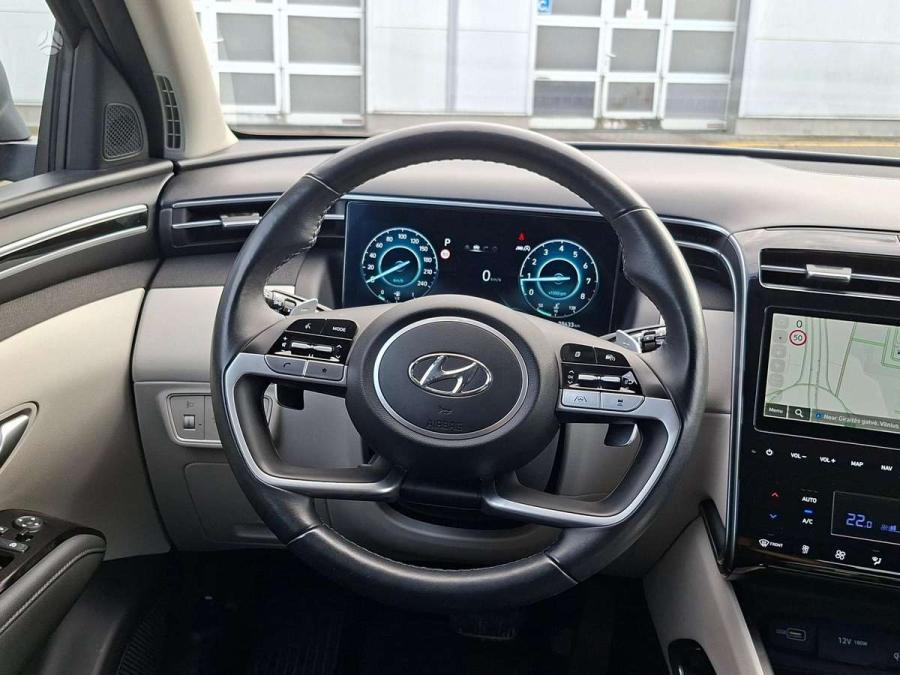 Blue Hyundai Tucson 2024 in Vilnius, with an engine capacity of 1.60 L and mileage of 79 thousand km for 25900 €, photo 21 on AUTOMOTO.COM.LV