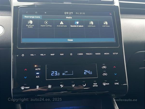 Zils Hyundai Tucson 2021 Pērnava, ar dzinēja tilpumu 1.60 L un nobraukumu 83 tūkst. km par 23700 €, foto 11 vietnē AUTOMOTO.COM.LV