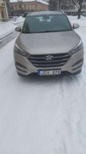 Brown Hyundai Tucson 2016 in Vilnius, with an engine capacity of 1.59 L and mileage of 90 thousand km for 11800 €, photo 2 on AUTOMOTO.COM.LV