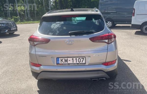 Brown Hyundai Tucson 2016 in Riga, with an engine capacity of 1.60 L and mileage of 65 thousand km for 17900 €, photo 4 on AUTOMOTO.COM.LV