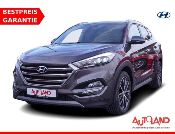 Brown Hyundai Tucson 2018 in Kaunas, with an engine capacity of 1.60 L and mileage of 66 thousand km for 24409 €, photo 1 on AUTOMOTO.COM.LV