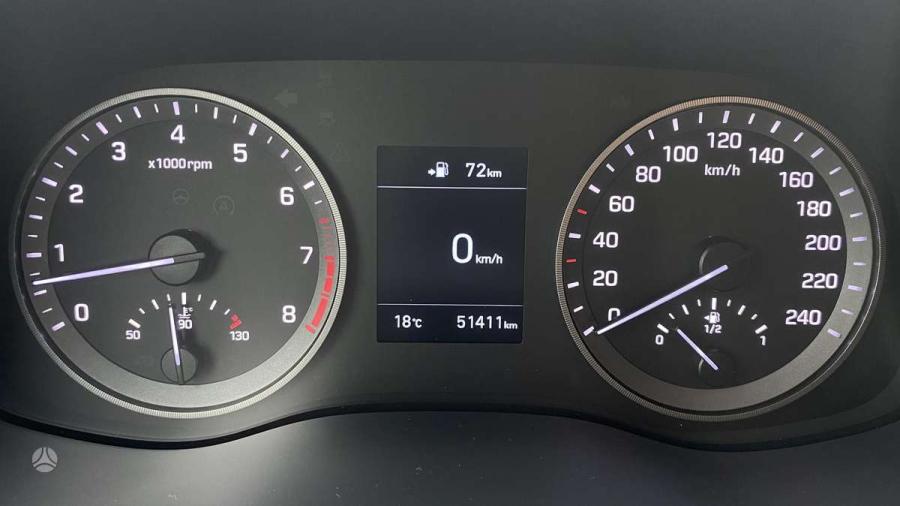 Brown Hyundai Tucson 2019 in Vilnius, with an engine capacity of 1.59 L and mileage of 51 thousand km for 15000 €, photo 22 on AUTOMOTO.COM.LV
