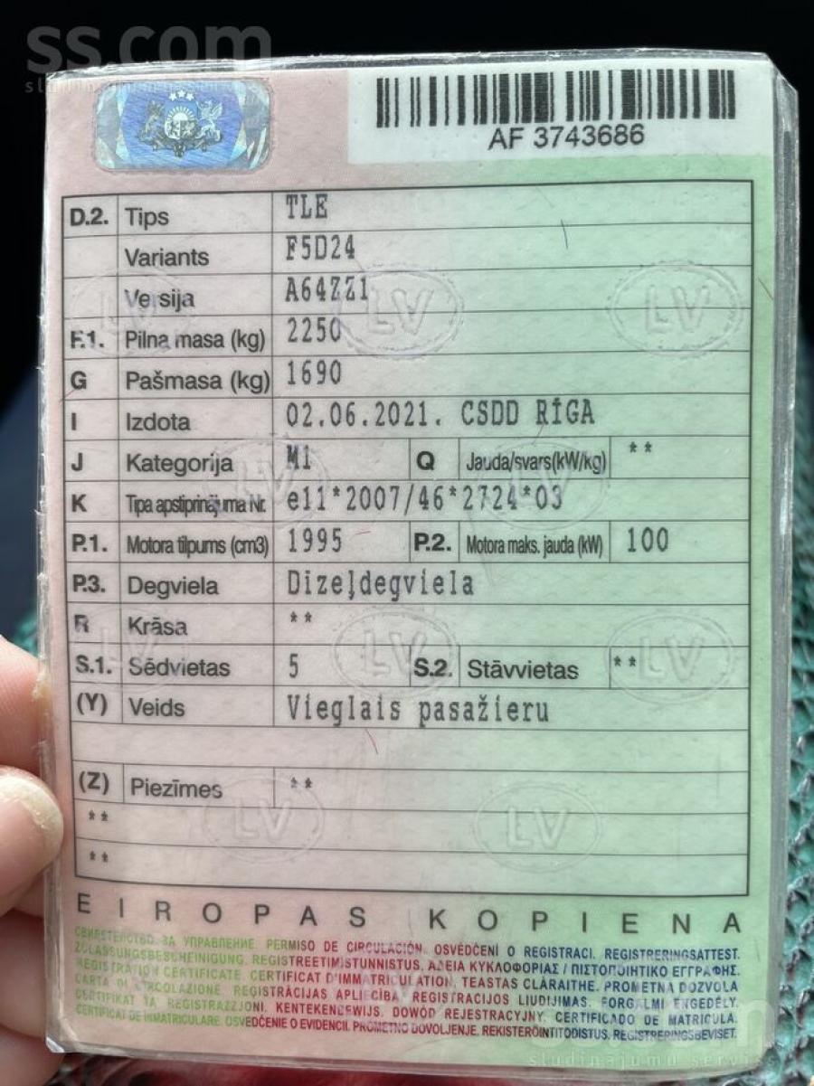 Hyundai Tucson 2016 in Riga, with an engine capacity of 2.00 L and mileage of 180 thousand km for 12500 €, photo 9 on AUTOMOTO.COM.LV