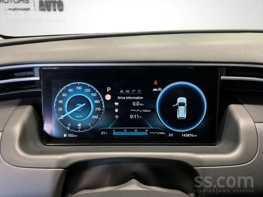 Green Hyundai Tucson 2021 in Riga, with an engine capacity of 1.60 L and mileage of 144 thousand km for 19790 €, photo 12 on AUTOMOTO.COM.LV