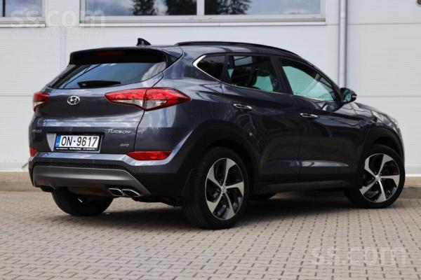Grey Hyundai Tucson 2015 in Riga, with an engine capacity of 1.60 L and mileage of 0 thousand km for 12495 €, photo 6 on AUTOMOTO.COM.LV