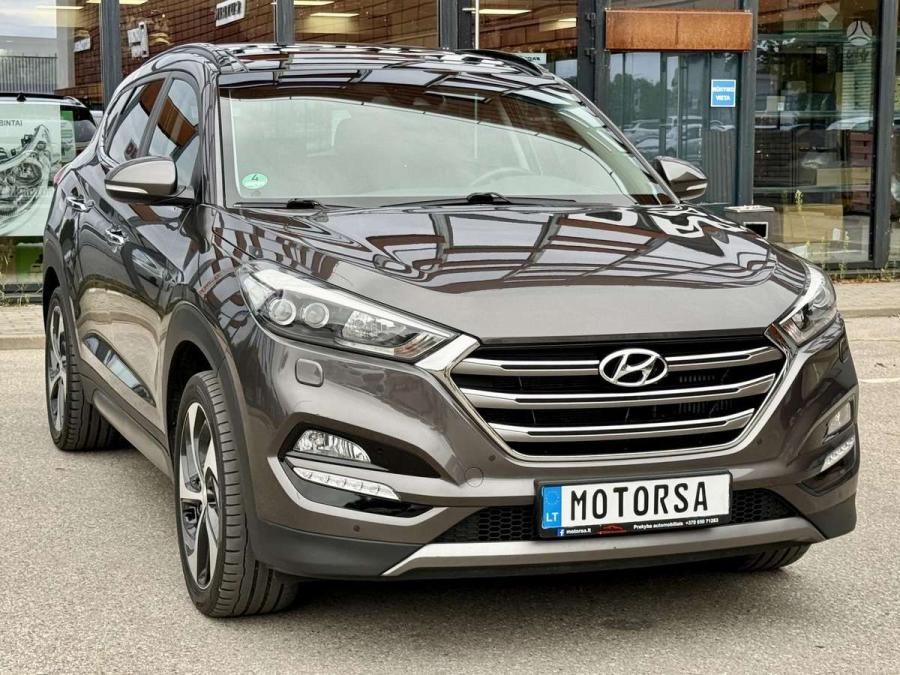 Pelēks Hyundai Tucson 2015 Kauņa, ar dzinēja tilpumu 2.00 L un nobraukumu 180 tūkst. km par 12290 €, foto 4 vietnē AUTOMOTO.COM.LV