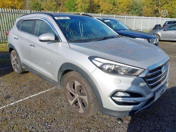 Grey Hyundai Tucson 2016 in Siauliai, with an engine capacity of 2.00 L and mileage of 129 thousand km for 5506 €, photo 1 on AUTOMOTO.COM.LV