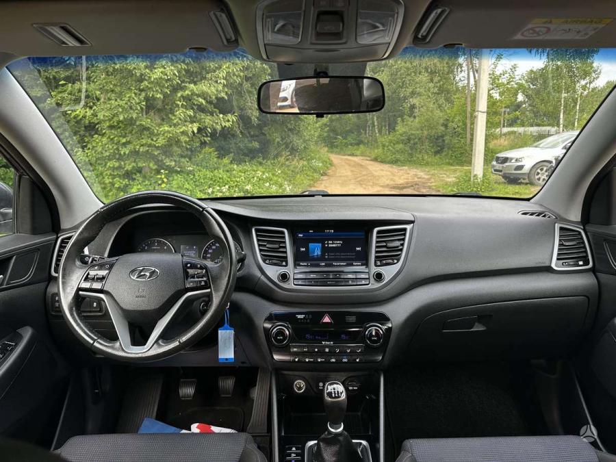 Pelēks Hyundai Tucson 2016 Kauņa, ar dzinēja tilpumu 1.69 L un nobraukumu 225 tūkst. km par 8950 €, foto 11 vietnē AUTOMOTO.COM.LV
