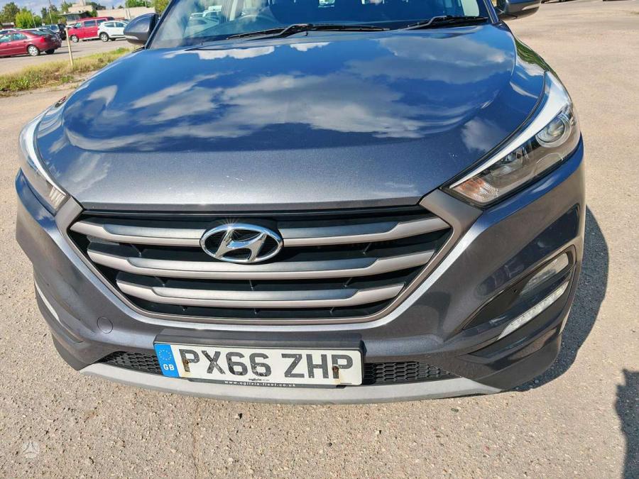 Pelēks Hyundai Tucson 2016 Kauņa, ar dzinēja tilpumu 1.69 L un nobraukumu 204 tūkst. km par 4200 €, foto 12 vietnē AUTOMOTO.COM.LV