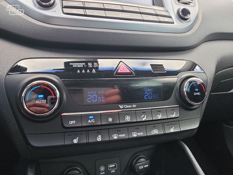 Grey Hyundai Tucson 2016 in Klaipeda, with an engine capacity of 1.60 L and mileage of 147 thousand km for 13500 €, photo 24 on AUTOMOTO.COM.LV