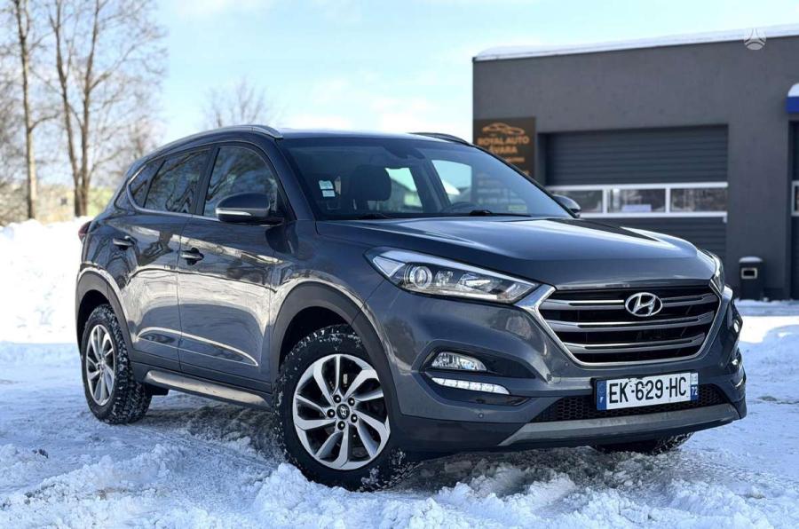 Pelēks Hyundai Tucson 2017 Tauragė, ar dzinēja tilpumu 1.69 L un nobraukumu 255 tūkst. km par 9300 €, foto 1 vietnē AUTOMOTO.COM.LV