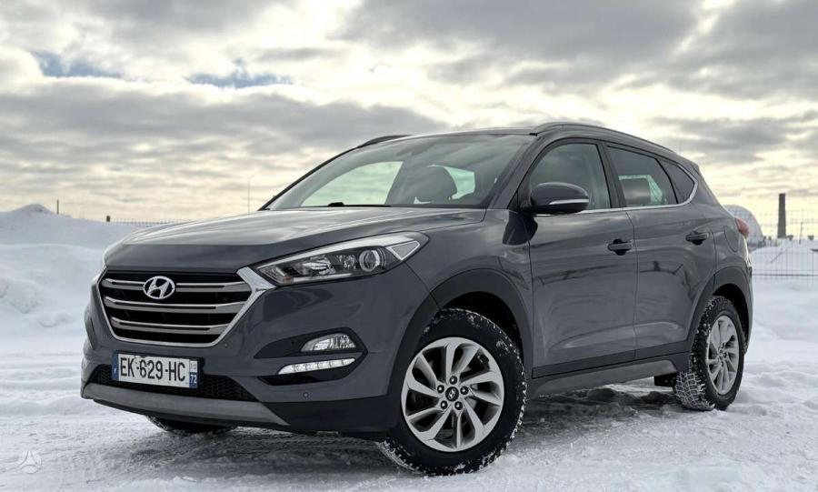 Pelēks Hyundai Tucson 2017 Tauragė, ar dzinēja tilpumu 1.69 L un nobraukumu 250 tūkst. km par 9300 €, foto 1 vietnē AUTOMOTO.COM.LV