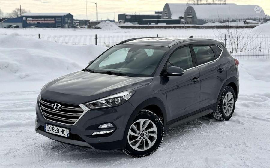 Pelēks Hyundai Tucson 2017 Tauragė, ar dzinēja tilpumu 1.69 L un nobraukumu 250 tūkst. km par 9300 €, foto 5 vietnē AUTOMOTO.COM.LV